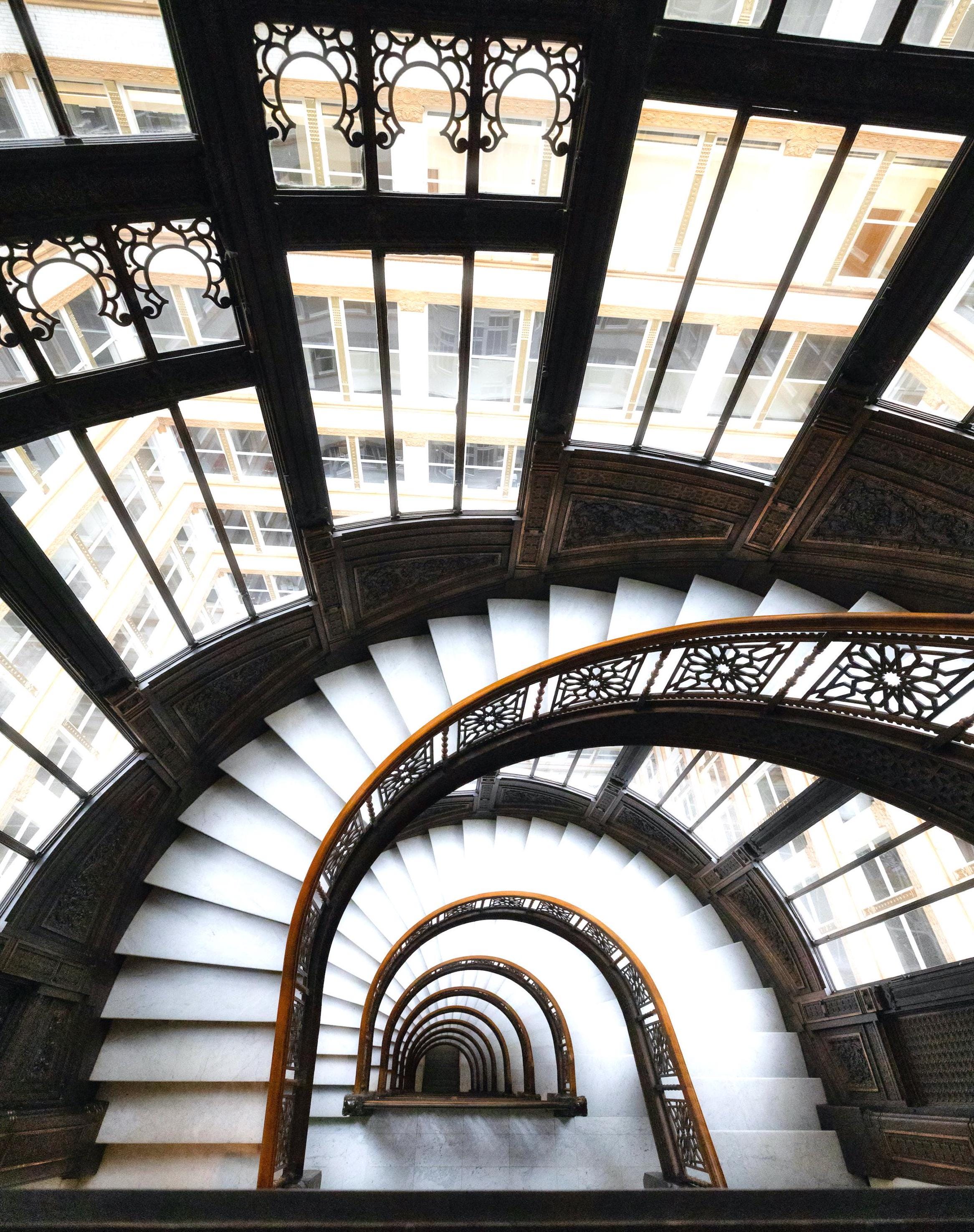 Rookery Staircase - Photo of the Iconic Spiral Staircase Located in the ...