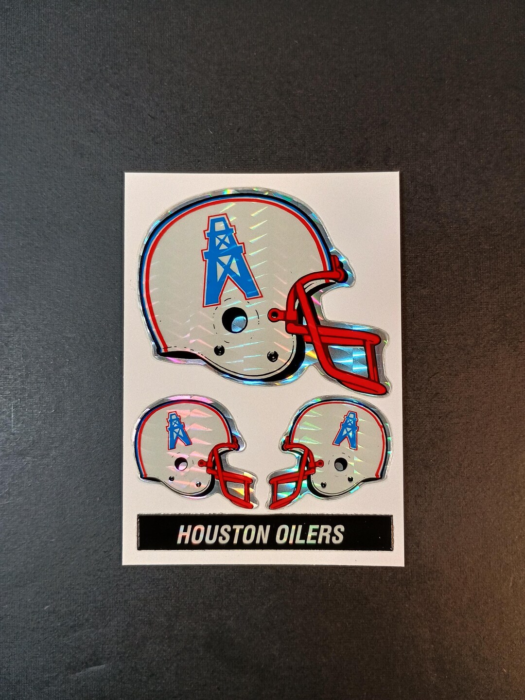 Vintage NFL Sticker Houston Oilers Prism Stickers VTG 80s - Etsy