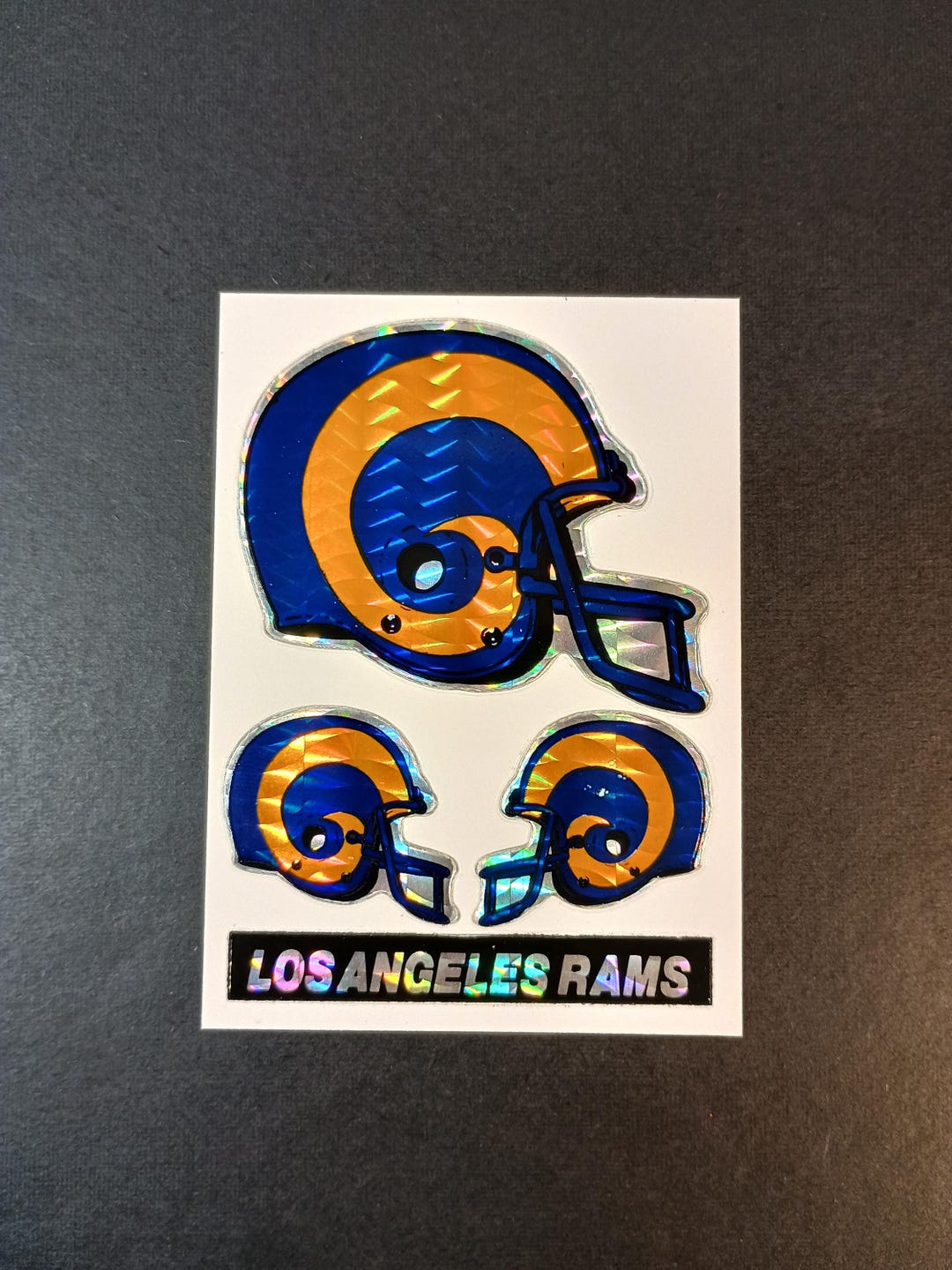 Vintage NFL Sticker Los Angeles Rams Prism Stickers VTG 80s - Etsy
