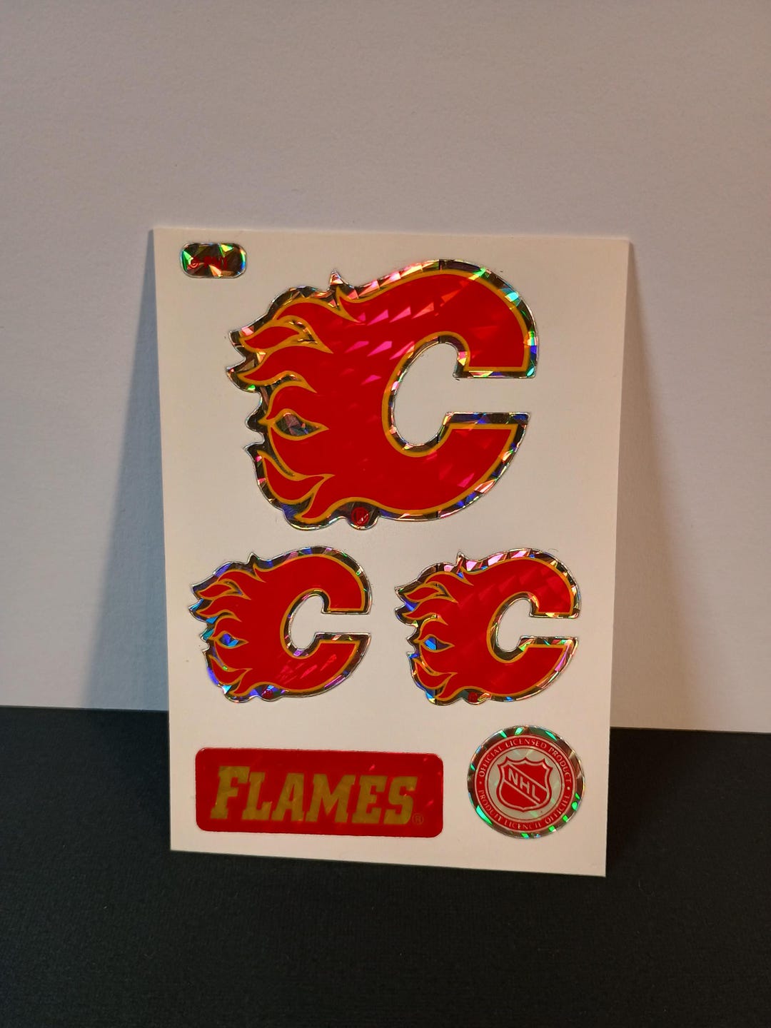 Vintage Calgary Flames NHL Prism Vending Stickers VTG 90s - Etsy
