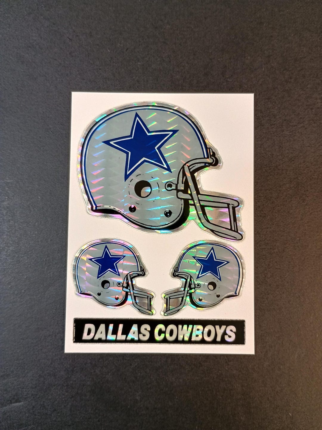 Vintage NFL Sticker Dallas Cowboys Prism Stickers VTG 80s - Etsy