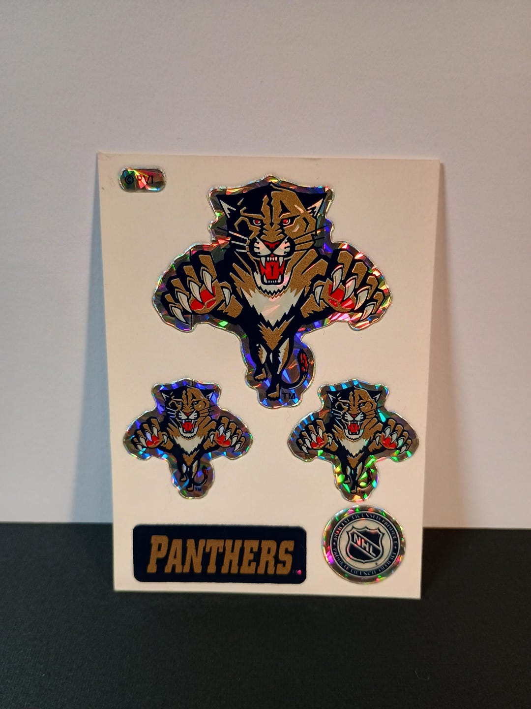 Vintage Florida Panthers NHL Prism Vending Stickers VTG 90s - Etsy