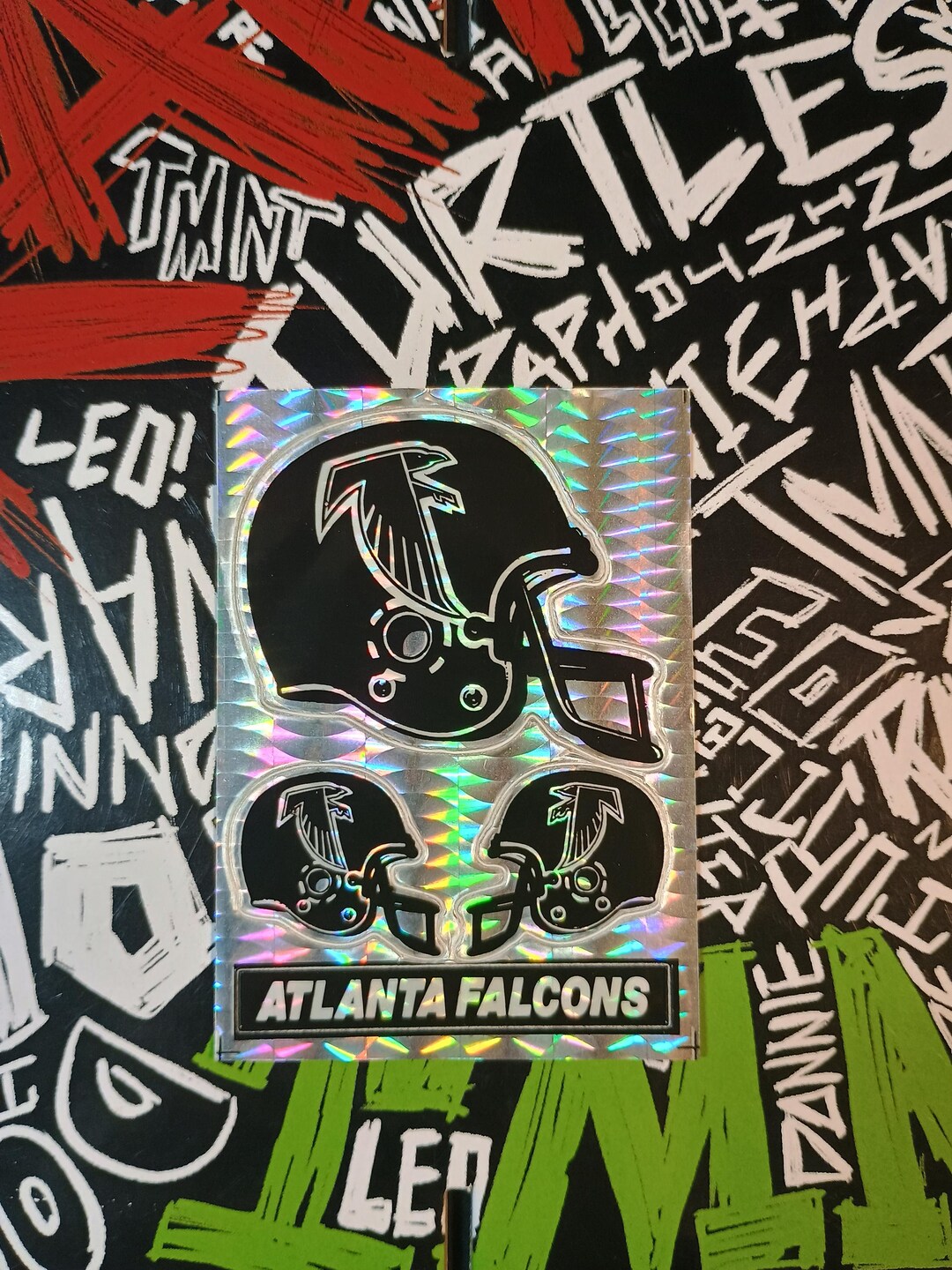 Vintage NFL Sticker Atlanta Falcons Prism Stickers VTG 80s - Etsy