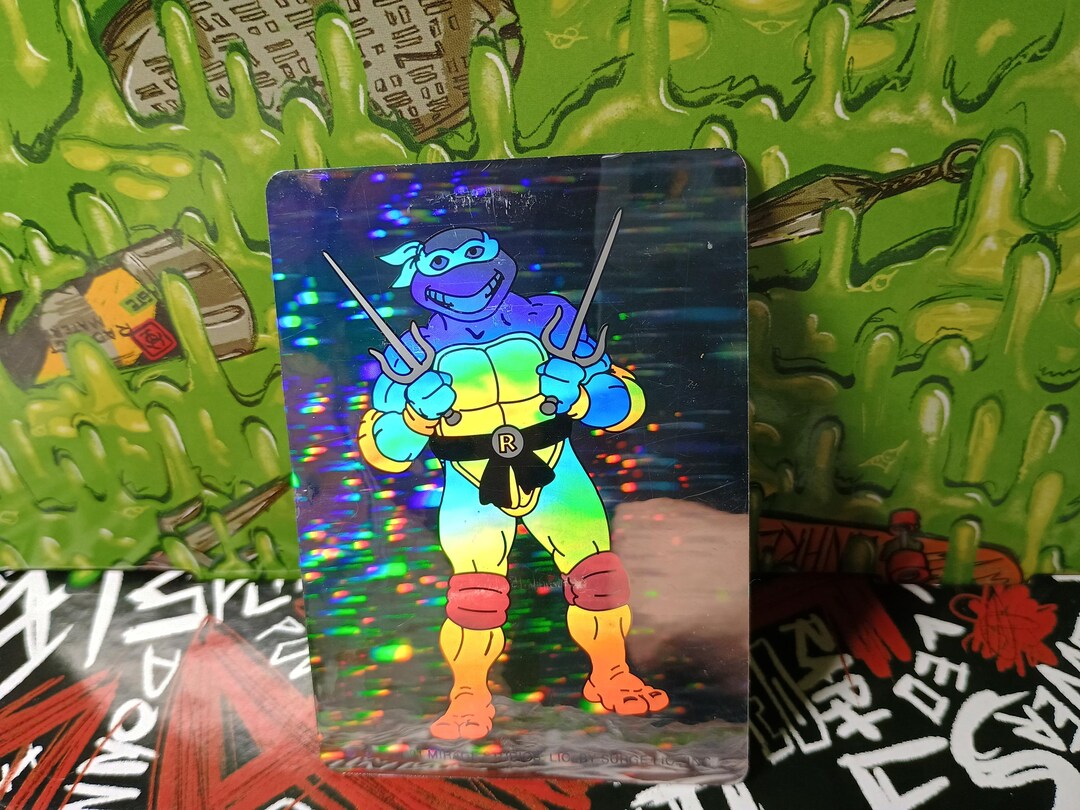 Vintage TMNT Raphael Holographic Sticker VTG 90s - Etsy