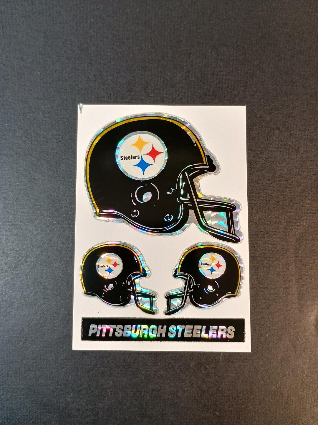 Vintage NFL Sticker Pittsburgh Steelers Prism Stickers VTG 80s - Etsy