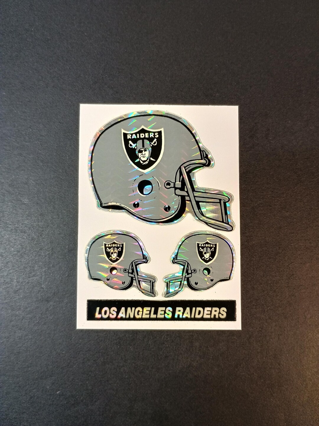 Vintage NFL Sticker Los Angeles Raiders Prism Stickers VTG 80s - Etsy