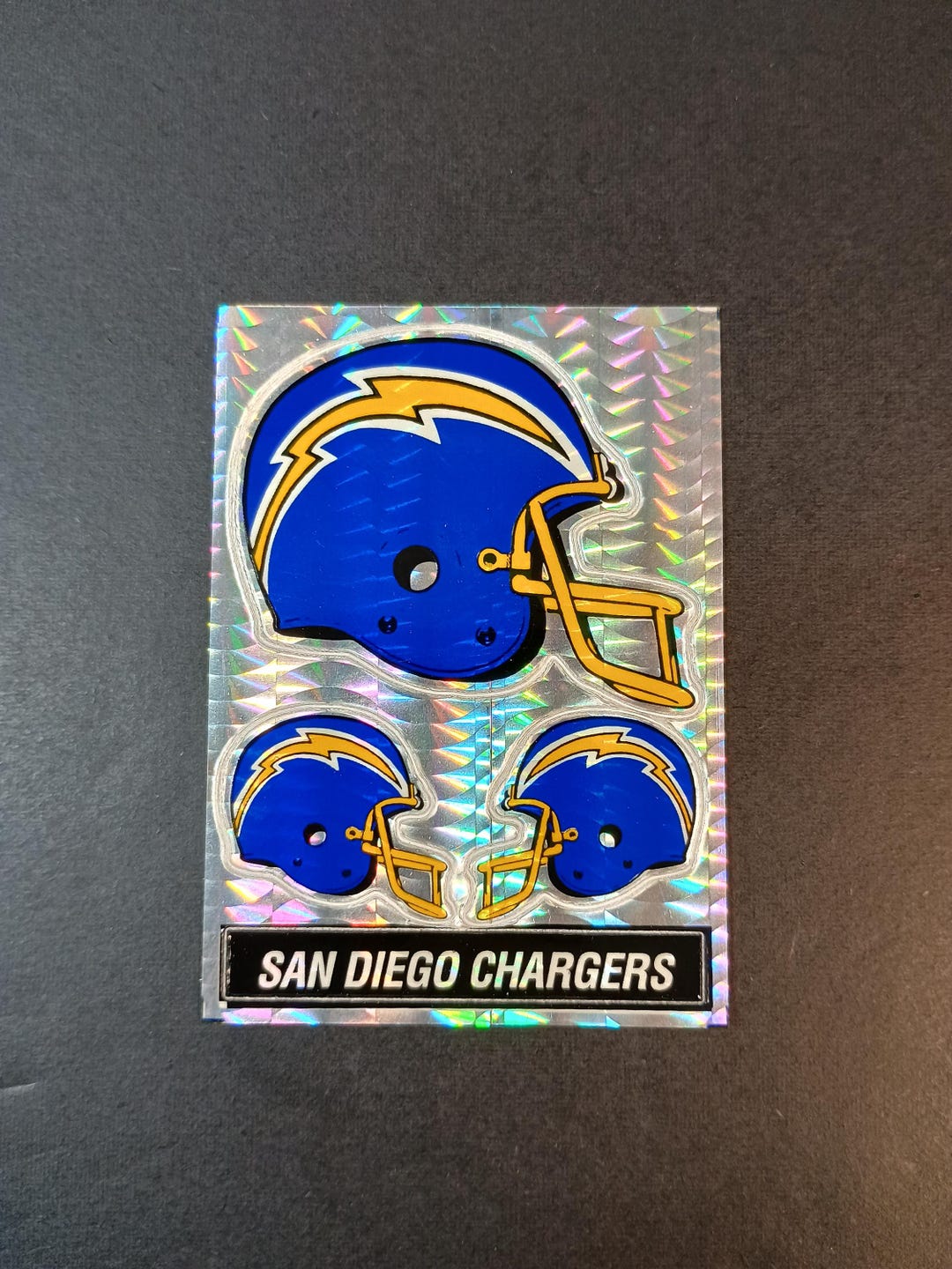 Vintage NFL Sticker San Diego Chargers Prism Stickers VTG 80s - Etsy