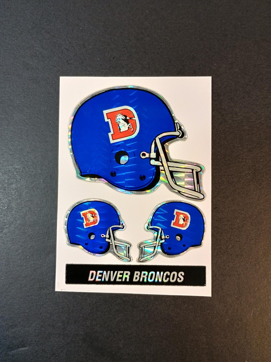 Vintage NFL Sticker Denver Broncos Prism Stickers VTG 80s - Etsy