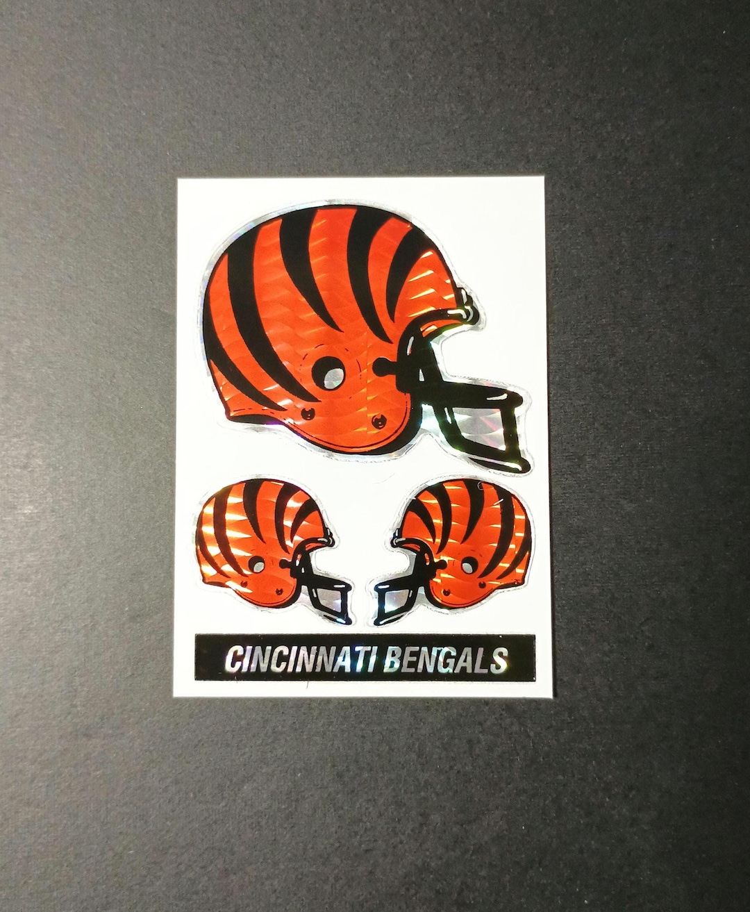 Vintage NFL Sticker Cincinnati Bengals Prism Stickers VTG 80s - Etsy