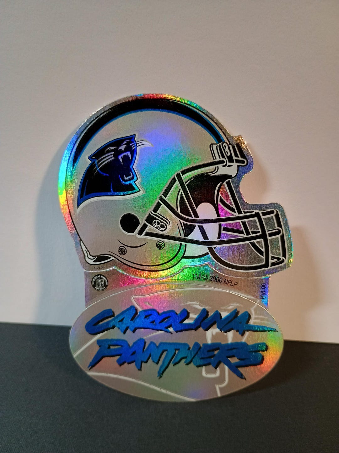 Vintage NFL Sticker Carolina Panthers Holographic Sticker VTG Y2K - Etsy