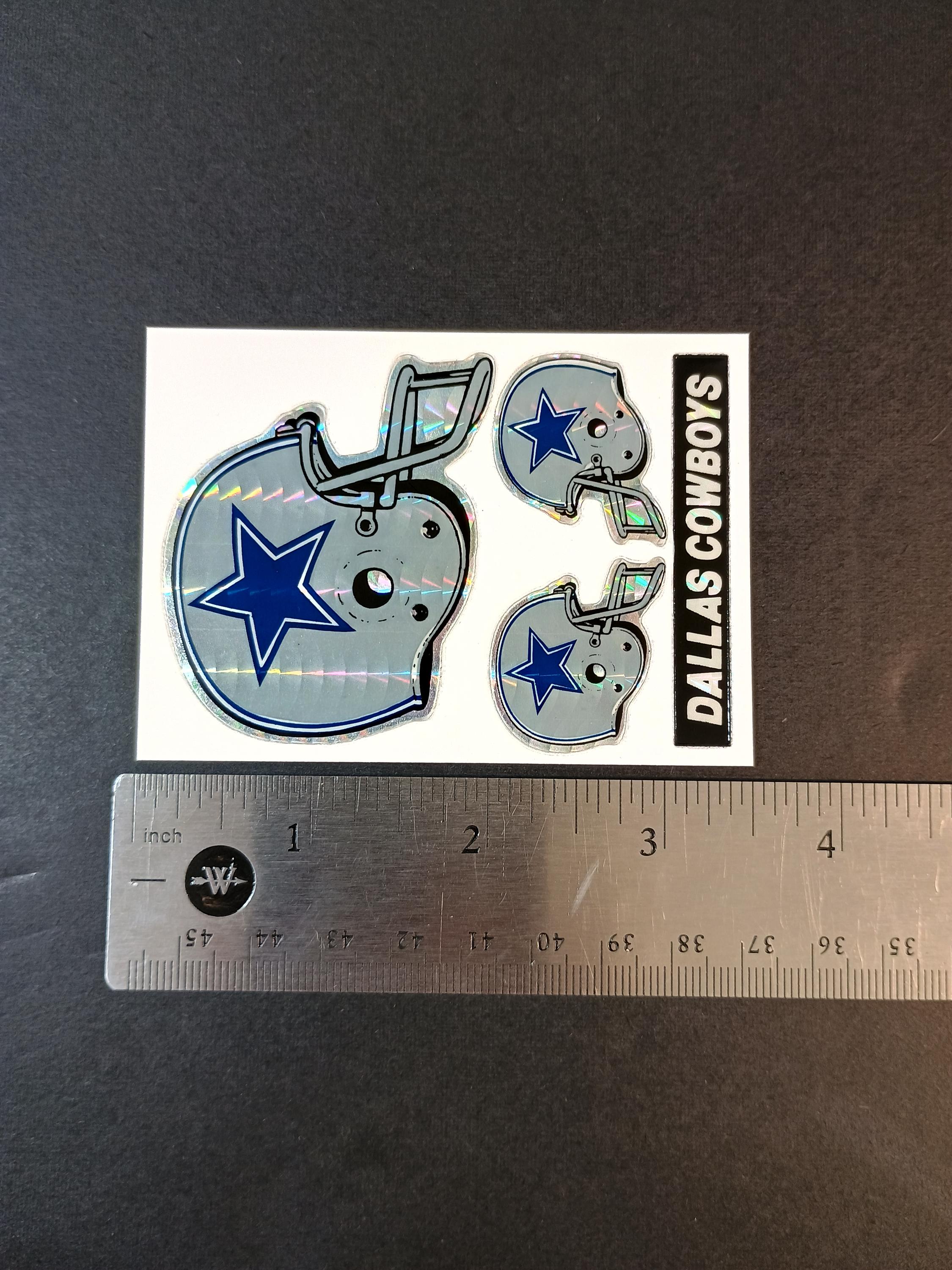 Vintage NFL Sticker Dallas Cowboys Prism Stickers VTG 80s - Etsy