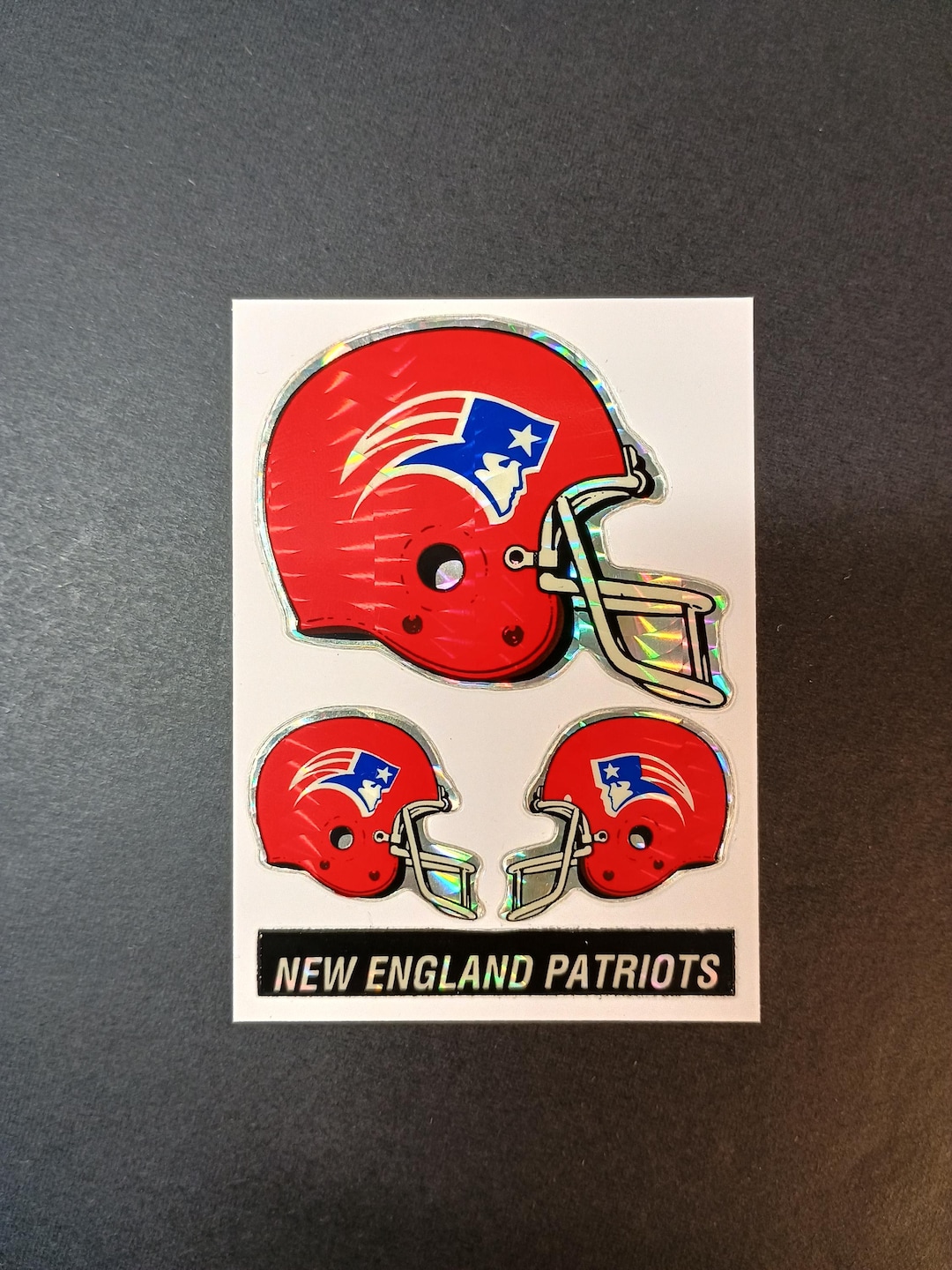 Vintage NFL Sticker New England Patriots Prism Stickers VTG 80s - Etsy