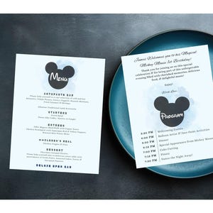 INSTANT DOWNLOAD Boy Mickey Mouse 8x11 Editable Menu Sign! - Etsy