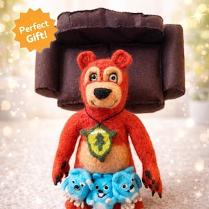 Grizzly and the Lemmings Toys - Etsy