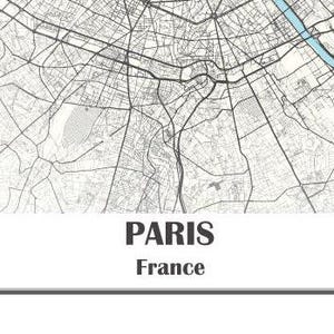 Paris Map | Vintage City Map of Paris | Printable Topographic Paris Map ...