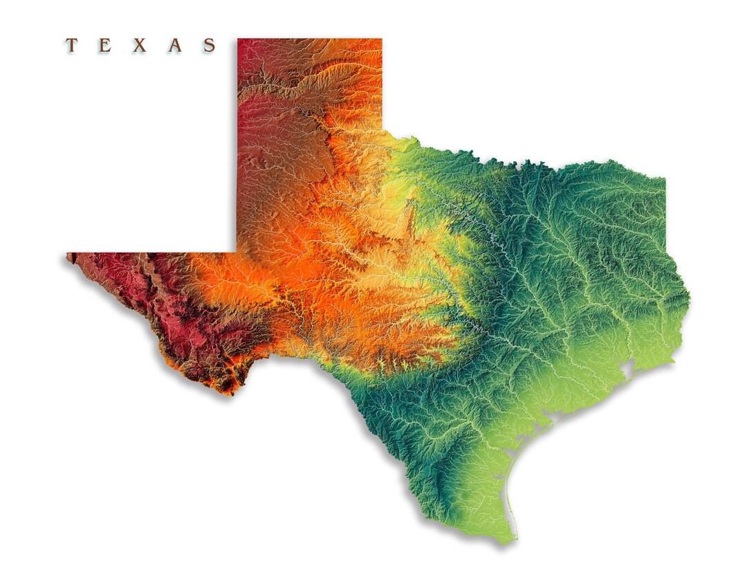 Custom Relief Map – 3D Topographic Map of Any Location in the World ...