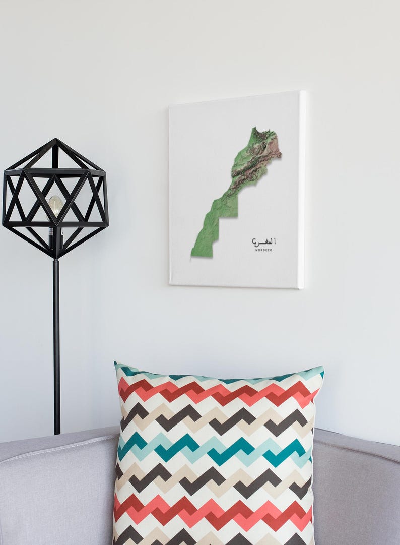 Morocco Relief Map | Morocco Printable Map | Digital Map of Morocco ...