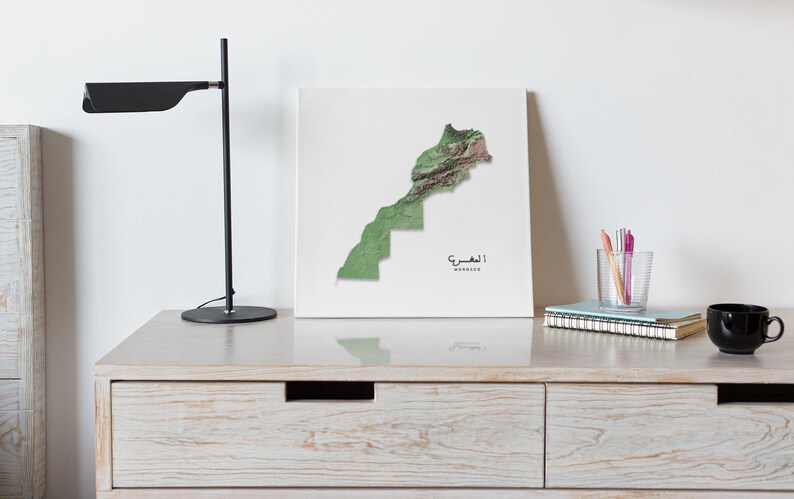 Morocco Relief Map | Morocco Printable Map | Digital Map of Morocco ...