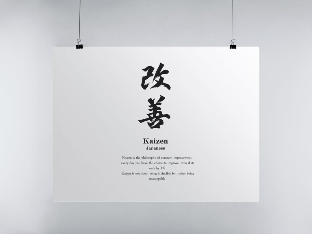 Kaizen Horizontal Poster - Etsy