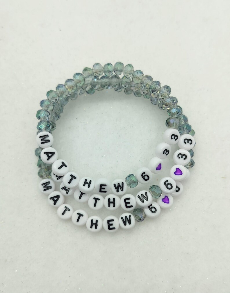 Matthew 6:33 Beaded Bracelet | Faith Bracelet | Seek First the Kingdom ...