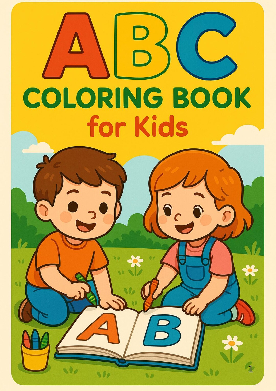 Printable Coloring Book, ABC Coloring Book, ABC Printable Book, Printable ABC Book, Baby Shower ...