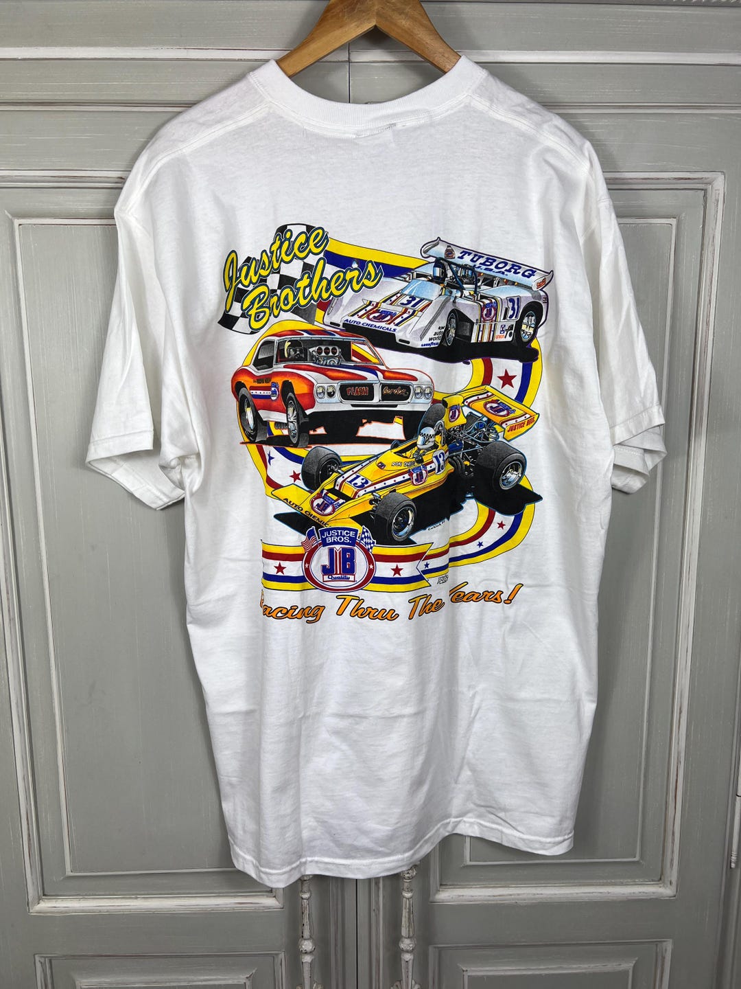 Vintage Justice Bros. Racing 90s Fruit of the Loom Nice Car T Shirt - Etsy