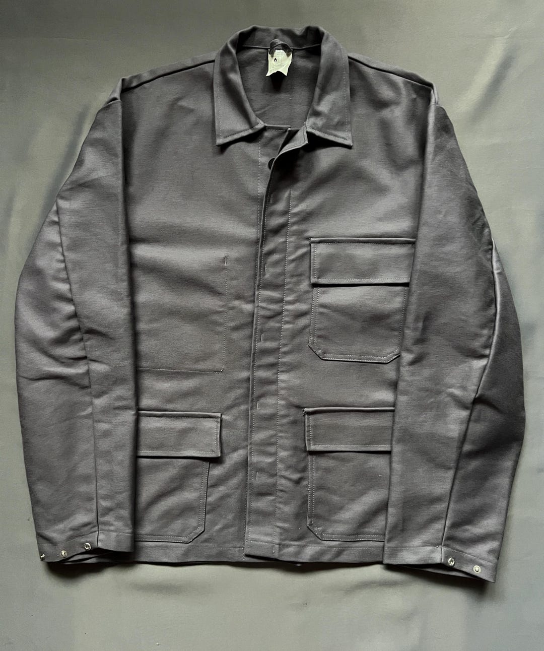 Le Laboureur Crazy Vintage French Workwear Utility Chore Gray Jacket ...