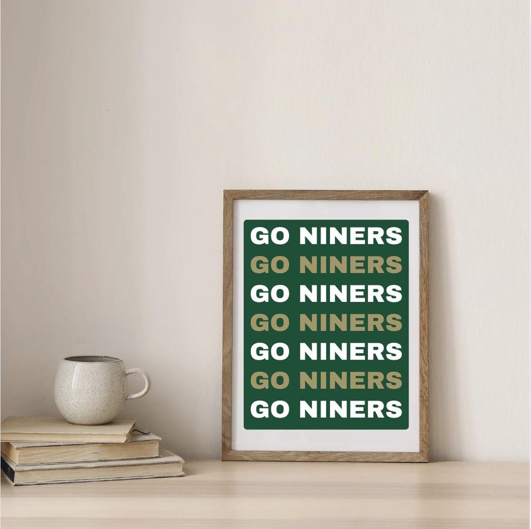 UNC Charlotte 49ers Wall Art Print: UNCC Dorm Decor (digital Download ...