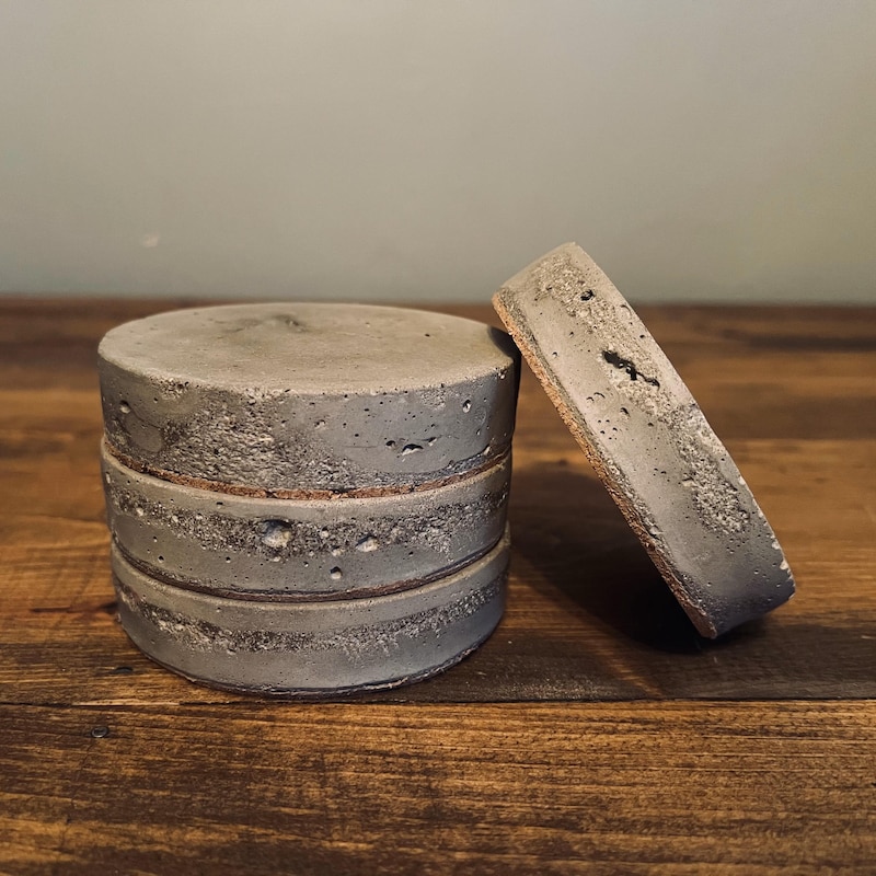 Concrete Coasters - Etsy