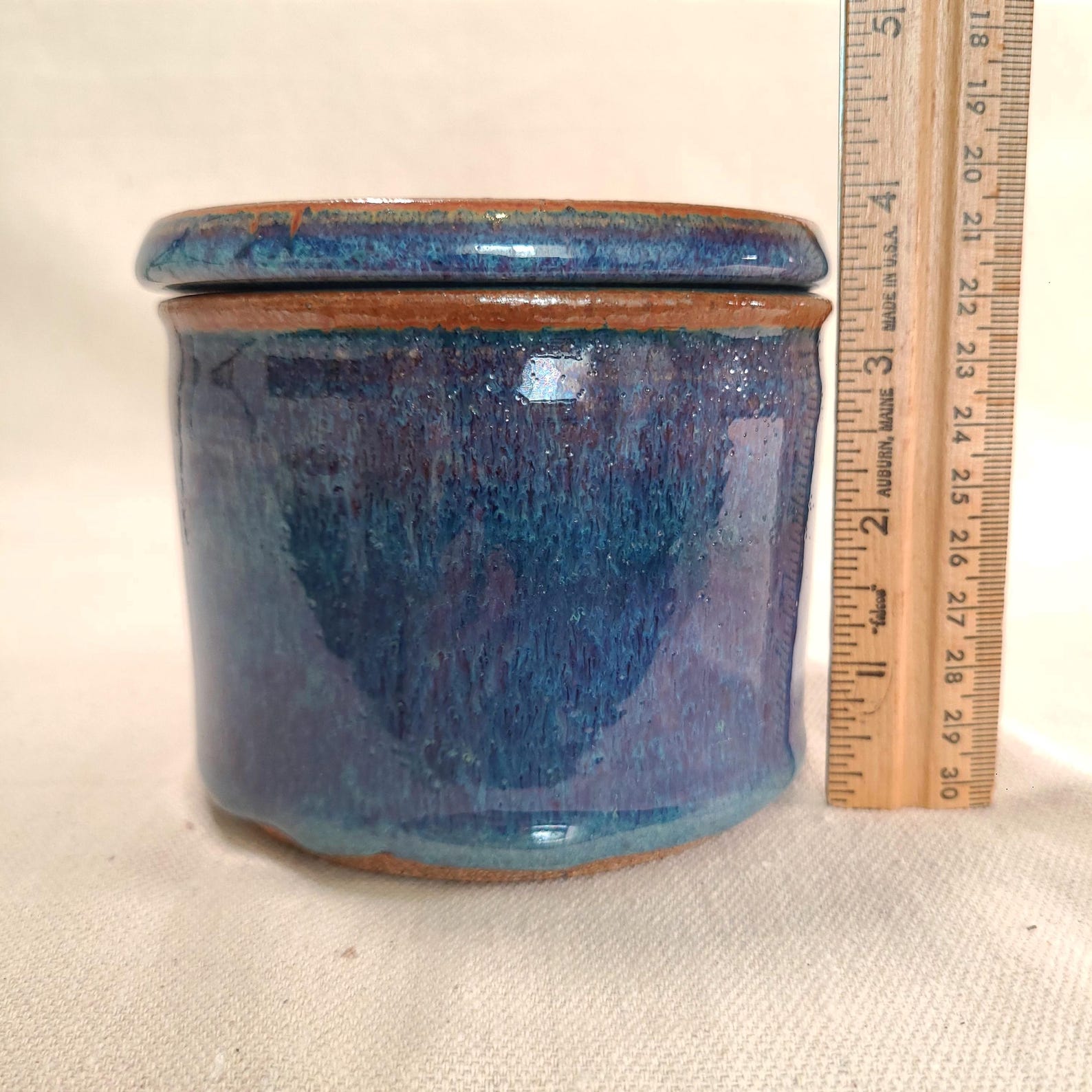 Studio Pottery Butter Bell, Vintage Handmade Stoneware Butter Dish ...