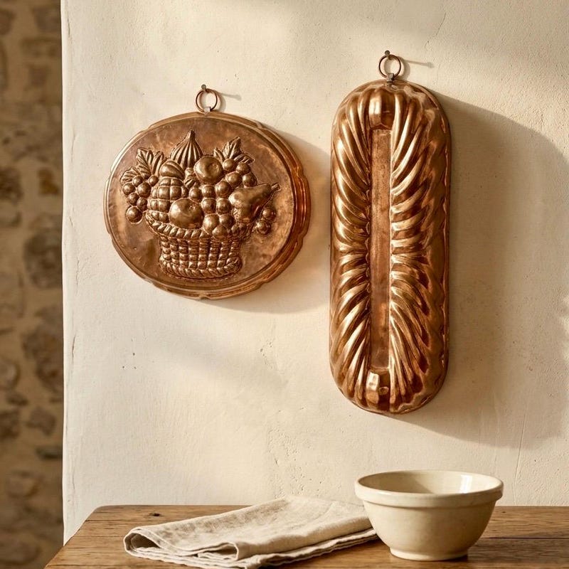 Vintage Copper Fruit Mold - Etsy