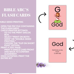 Bible Abcs Flash Cards for Kids, Christian Learning Resource ...