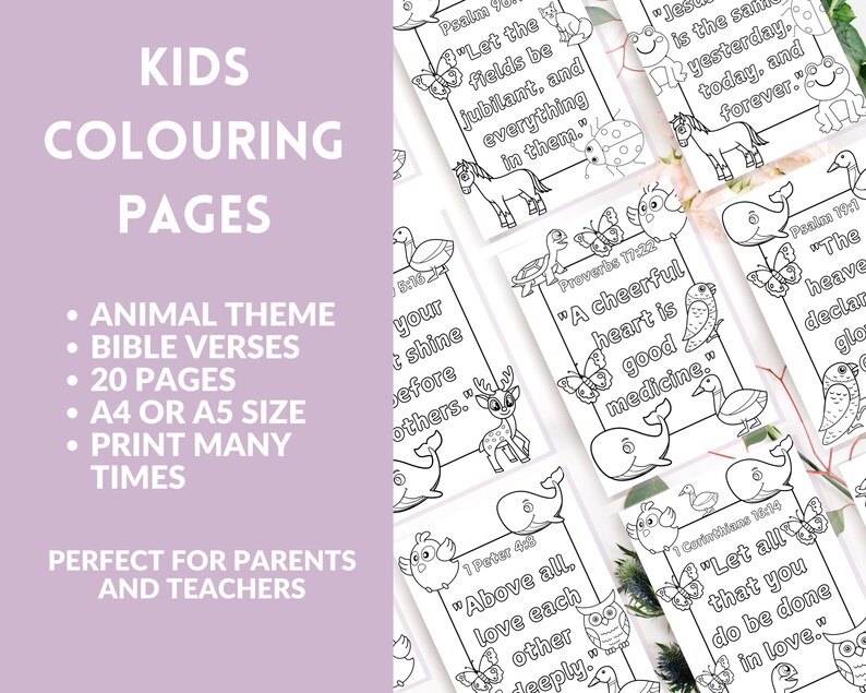 Faith-based Printable Activities, 20 Sunday School Coloring Pages ...