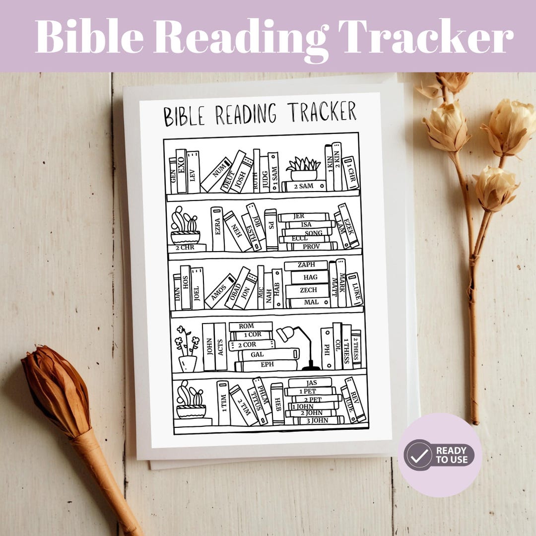 Bible Journaling Tracker, Books of the Bible Reading Tracker, Christian ...