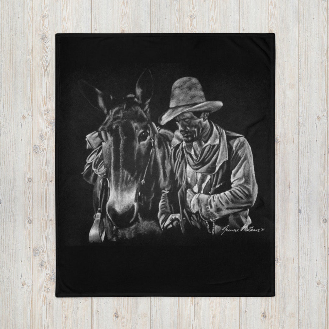 Festus and Ruth Gun Smoke Western Art Throw Blanket - Etsy UK