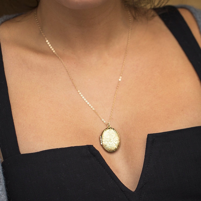 Gold Medium Locket - Etsy