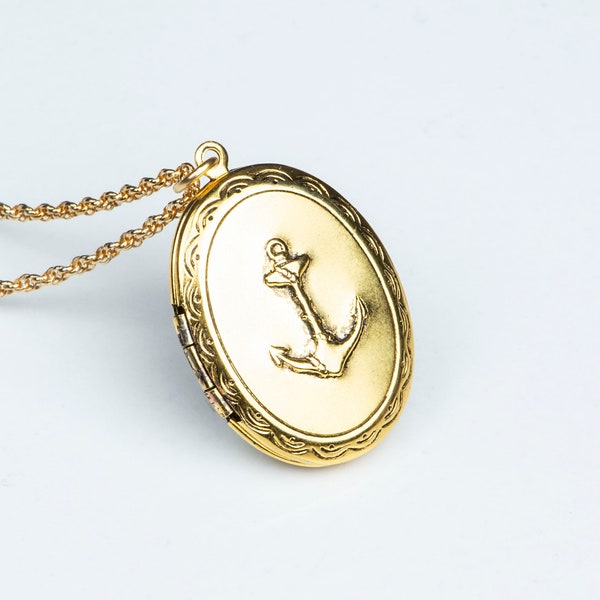 Anchor Necklace - Etsy