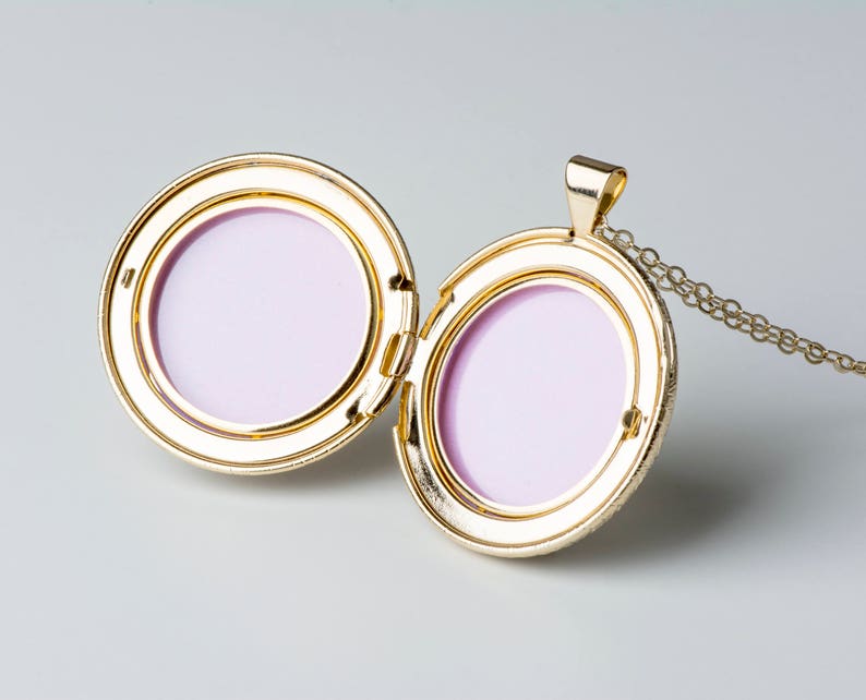 Silver Locket Sterling Chain Jewelry Gifts for Women Gold | Etsy