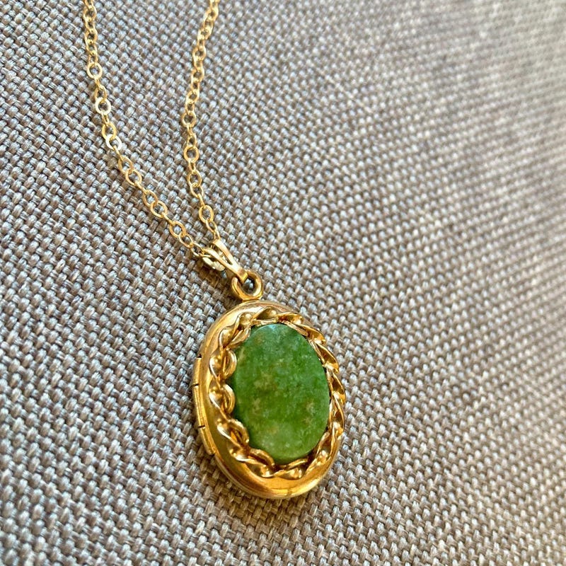Stone Locket - Etsy