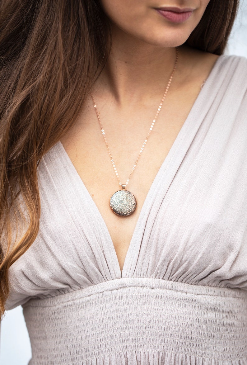 Silver Locket Sterling Chain Jewelry Gifts for Women Gold | Etsy