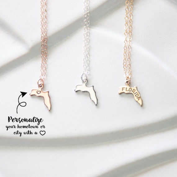 Florida State Outline Necklace
