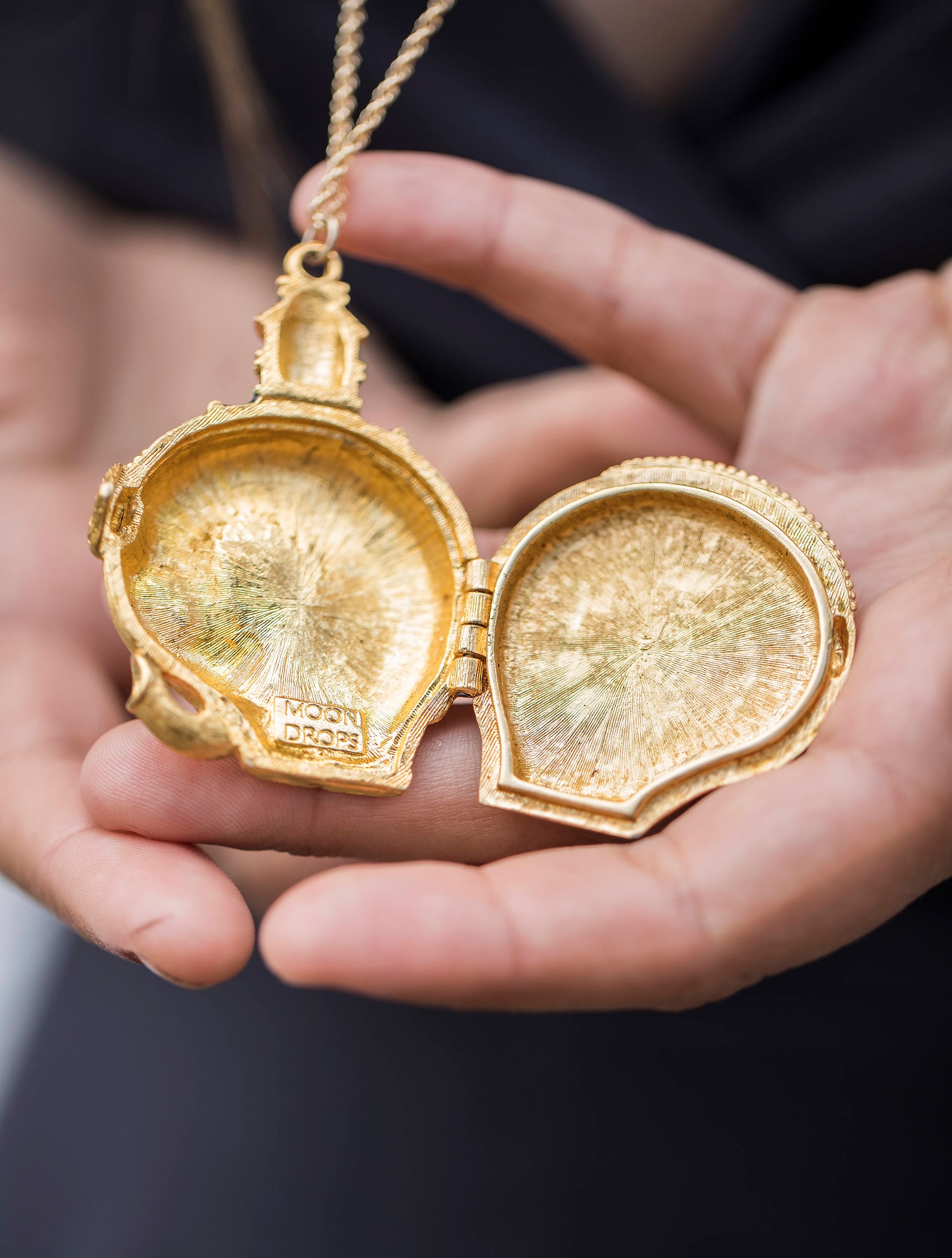 Vintage Gold Elephant Locket Necklace Long Elephant Necklace | Etsy