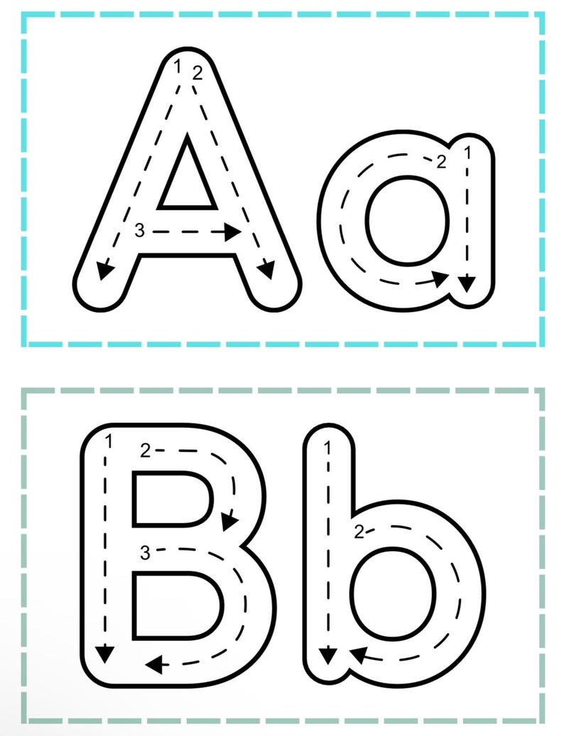 Alphabet Letter Tracing Sheets for Kids - Perfect for Early Learning ...