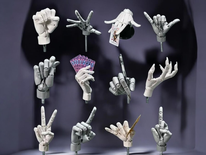 Articulated Wooden Hand Model Drawing & Sketching Artist Tool Jointed ...