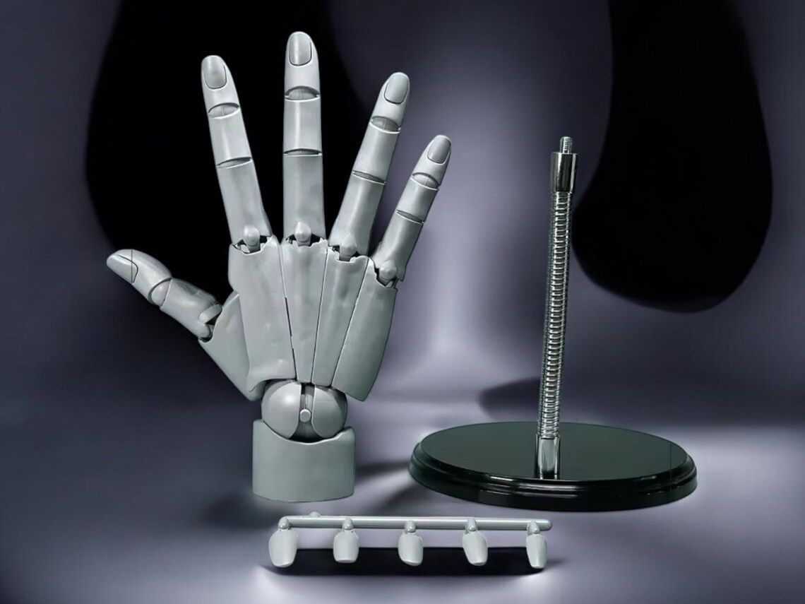 Articulated Wooden Hand Model Drawing & Sketching Artist Tool Jointed ...