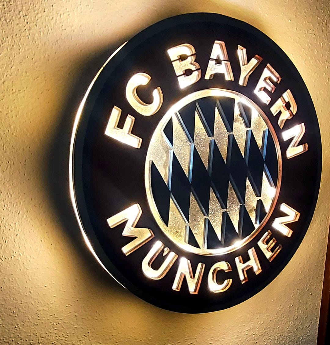 BAYERN MUNICH Logo With LED Light - Etsy