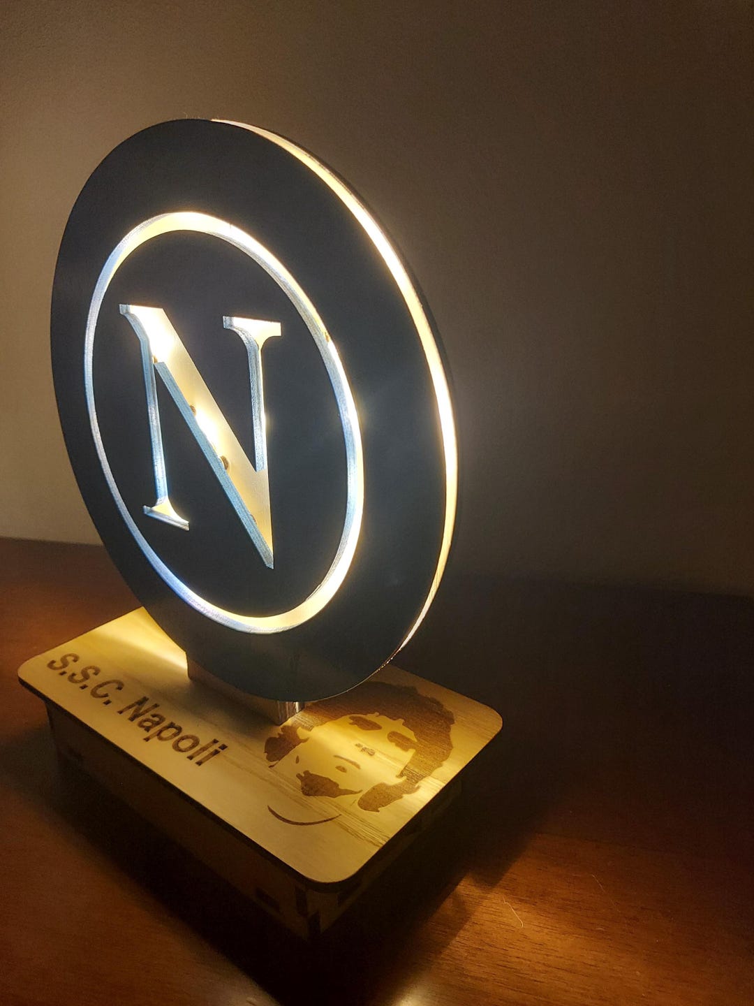 Napoli Football Logo Led Light - Etsy