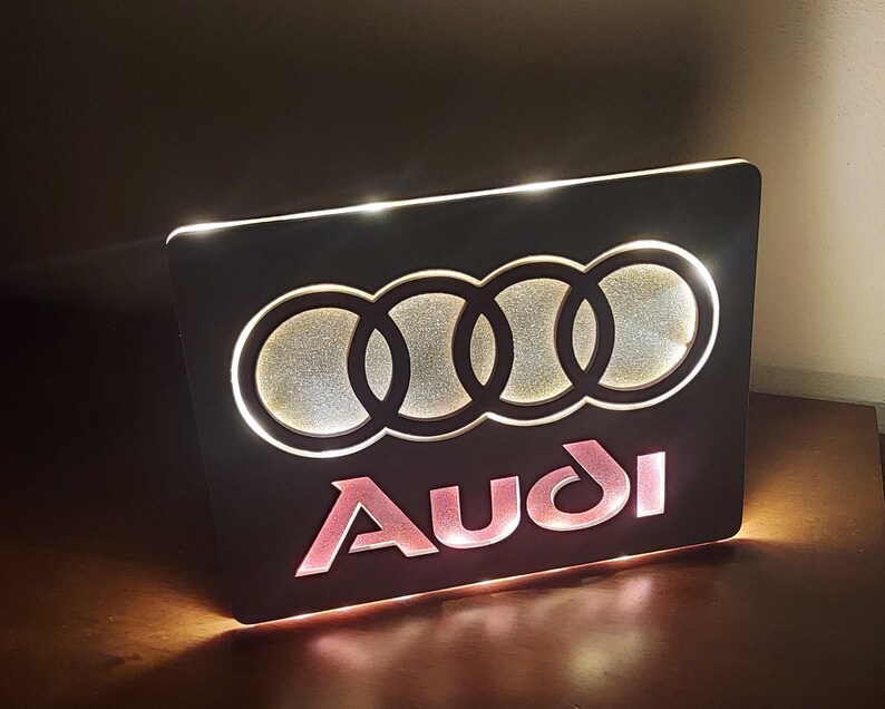 Audi License Plate With Wireless Led Light - Etsy