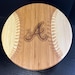 Baseball Shaped Cheese Board, Bamboo Charcuterie Board - Braves Logo - Etsy