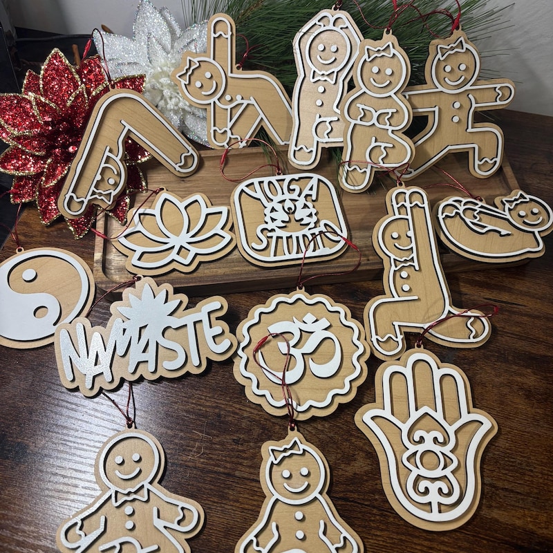Yoga Gingerbread Man - Etsy